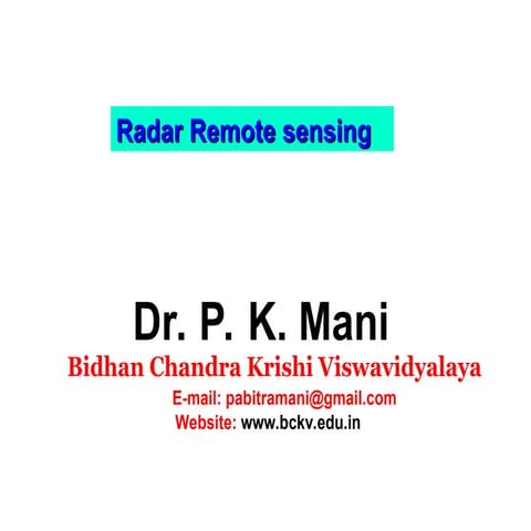 radarremotesensingpkmani-140117025306-phpapp01.ppt