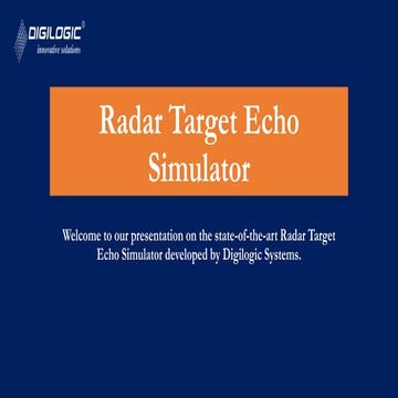 Radar Target Echo Simulator | PPTX