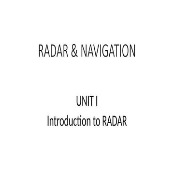 Radar navigation is the utilization of marine and aviation radar systems for vessel and aircraft ...