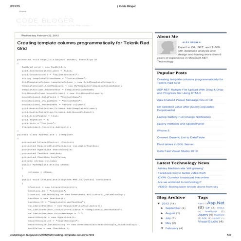 Radgrid Pdf