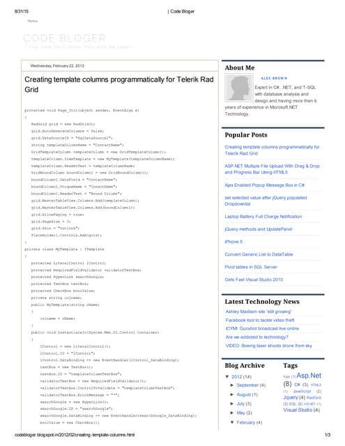 Radgrid Pdf