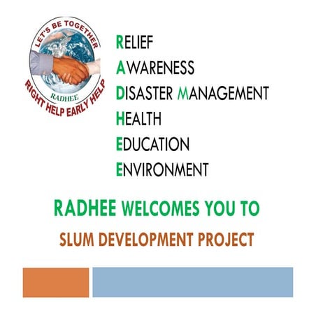 Radhee slum development program- steps | PPT