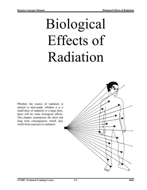 Biological effects of radiation | PPTX