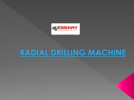 Radial Drilling Machine - Esskay Machines.pdf