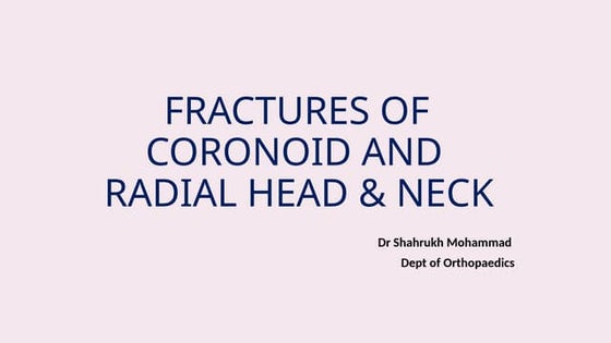 Radial Head Excision technique Operation .pptx | First Aid | Injuries