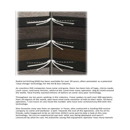 Radial jet drilling industry review | PDF