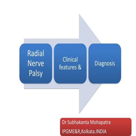 Radial nerve palsy clinical features and diagnosis | PPTX