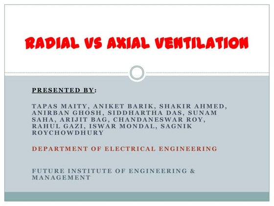Methods Of Cooling Of Electrical Machines | PPT