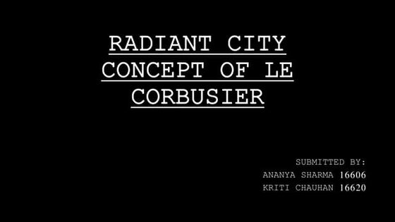 RADIAL CITY PLANNING | PPT
