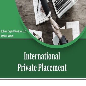 Radiant mutual private placement | PPT | Free Download
