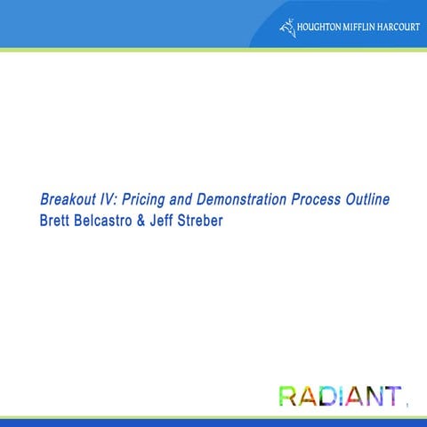 Pricing & Demo Process | PPT | Education industry | Industries