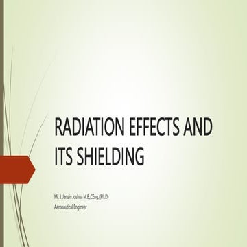 radiation effects and its shielding.pptx