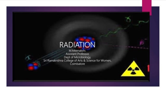 Sterilization of medical instruments (radiation) | PPT