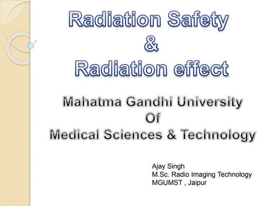 Principles Of Radiation Protection | PPTX | Medical Tests | Medical Health