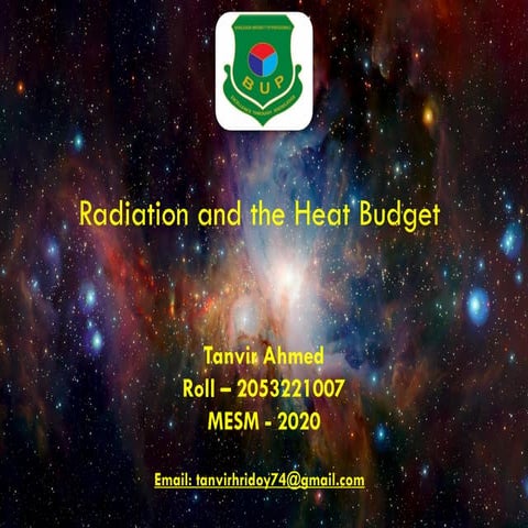 Radiation and heat budget | PDF