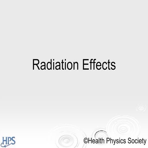 Radiation effects | PPT
