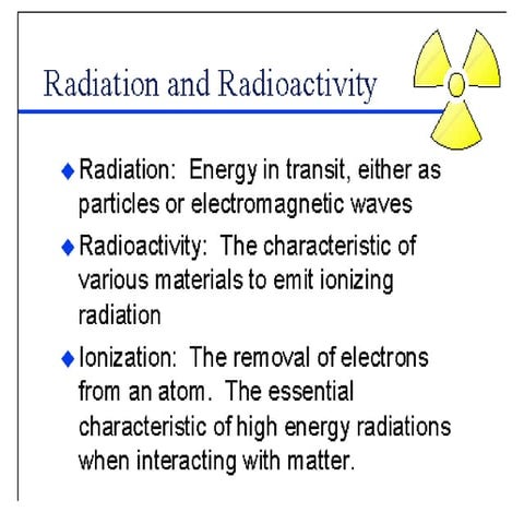 Radiation general | PPT