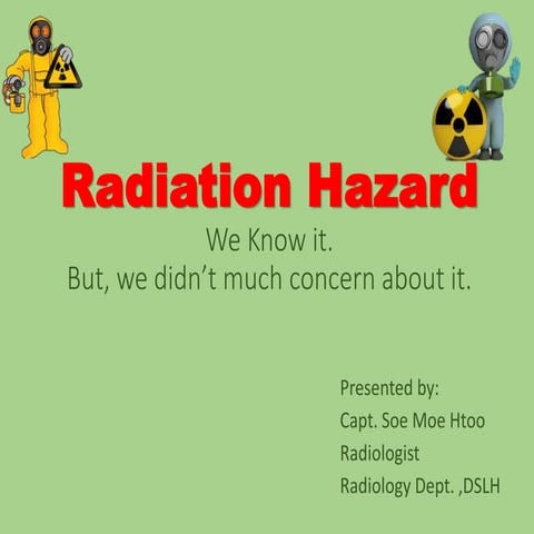 Radiation hazard and radiation protection | PPTX