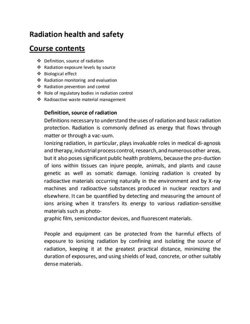MEASUREMENT OF IONIZING RADIATION AND UNITS | PPTX
