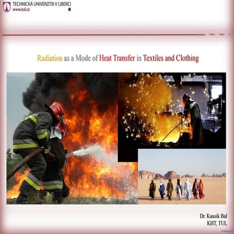 Radiation heat transfer and clothing comfort | PPTX