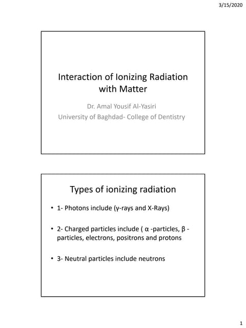 Interaction of x rays with matter | PDF | Physics | Science