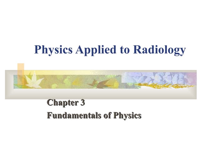 Radiation physics | PPT