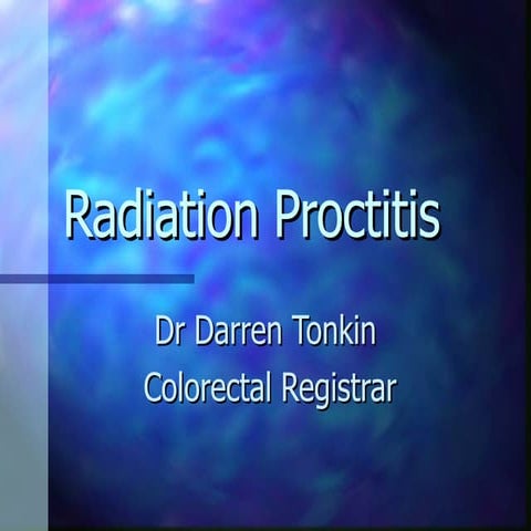 Radiation Proctitis | PPT