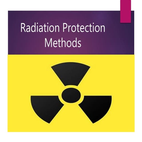 Principles Of Radiation Protection | PPTX