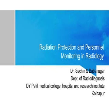 radiation protection and personnel monitoring in radiology.pptx ...