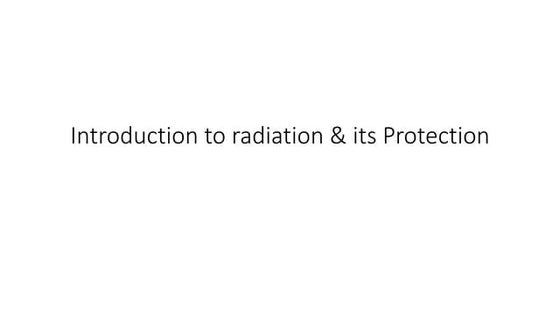 Radiation lecture ppt | PPT