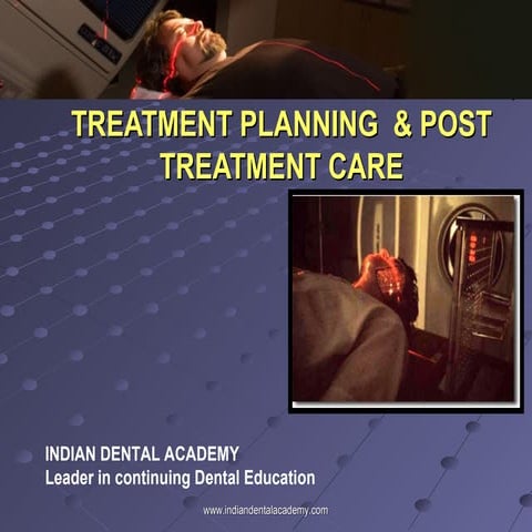 Radiation therapy patient treatment planning & post treatment care new ...