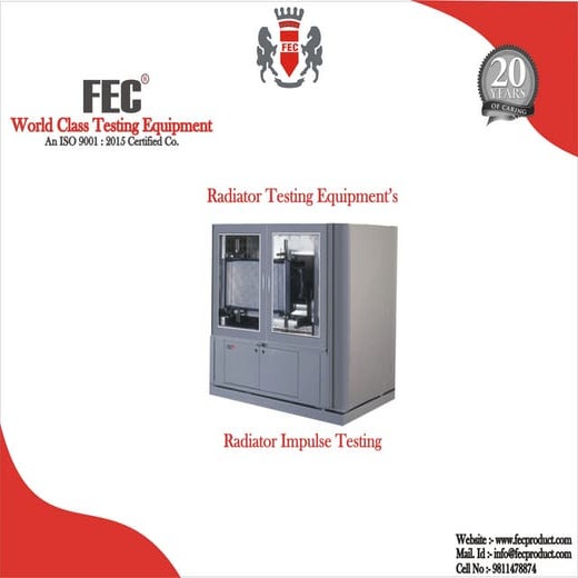 Testing/Manufacture/Radiator impulse testing | PPT