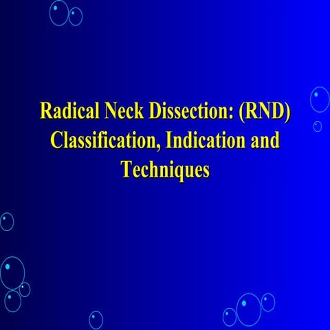 Radical Neck Dissection | PPT