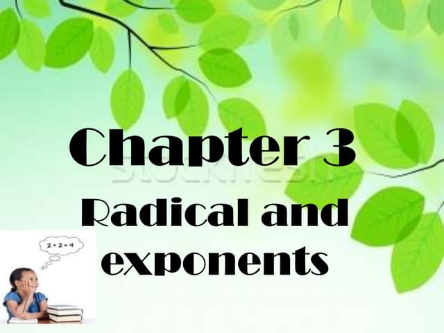 Rational exponents and radicals | PPTX