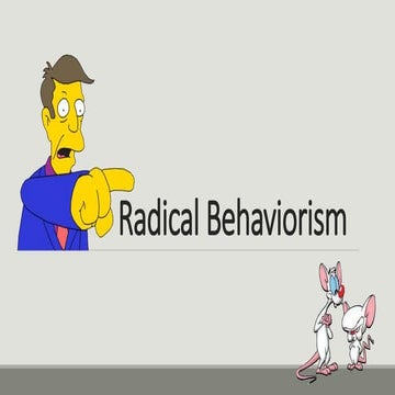 ISTC663 Chapter 2- Radical behaviorism | PPTX