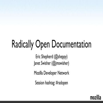 Radically open documentation | PPT