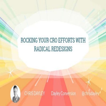 My Mozcon 2015 Slide Deck - Rocking Your CRO Efforts with Radical ...