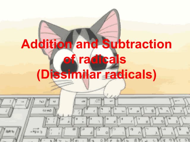 Operations with Radicals | PPTX