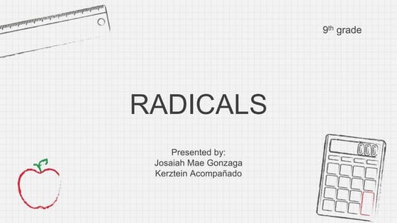 Mathematics 9 Radical Expressions (2) | DOC | Secondary Education ...