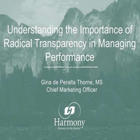 Radical transparency with performance management | PPTX