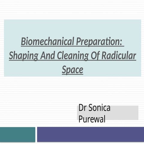 Radicular space preparation 1.pptx dentistry | PPTX