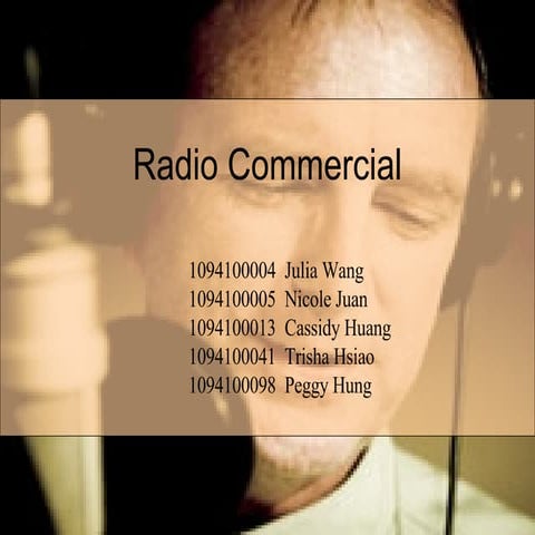 Radio Commercial | PPT