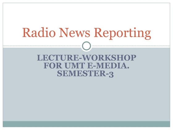 FM Radio Program Script | PDF