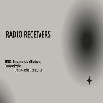 RADIO RECEIVERS RADIO RECEIVERS RADIO RECEIVERS | PPTX