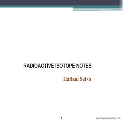 Radioactive-Isotopes.pdf isotopes uses and its applications | PDF