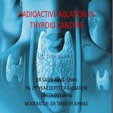 Radioactive ablation in thyriod cancers | PPTX