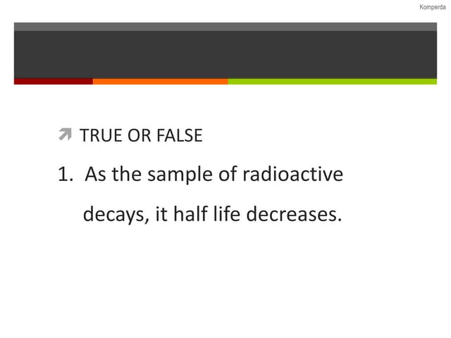 Radioactive decay | PPT