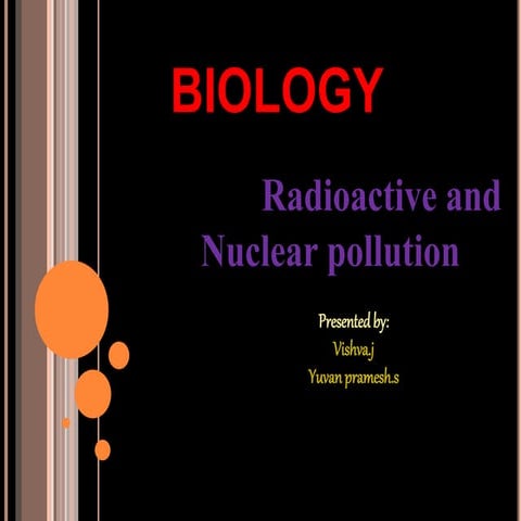 Radioactive pollution | PPT
