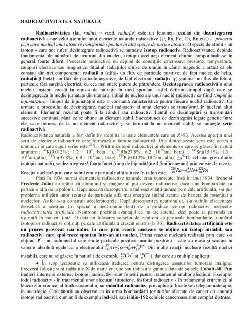 Radioactivitatea | PPT
