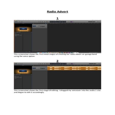 Radio advert screenshots | PDF